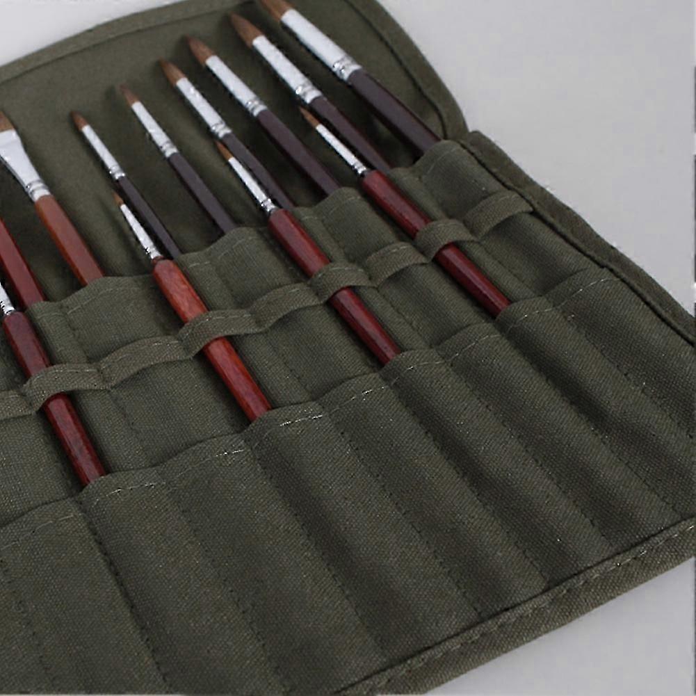 Paint Brush Holder Roll Up Paint Brush Case for Artist Acrylic Oil ...
