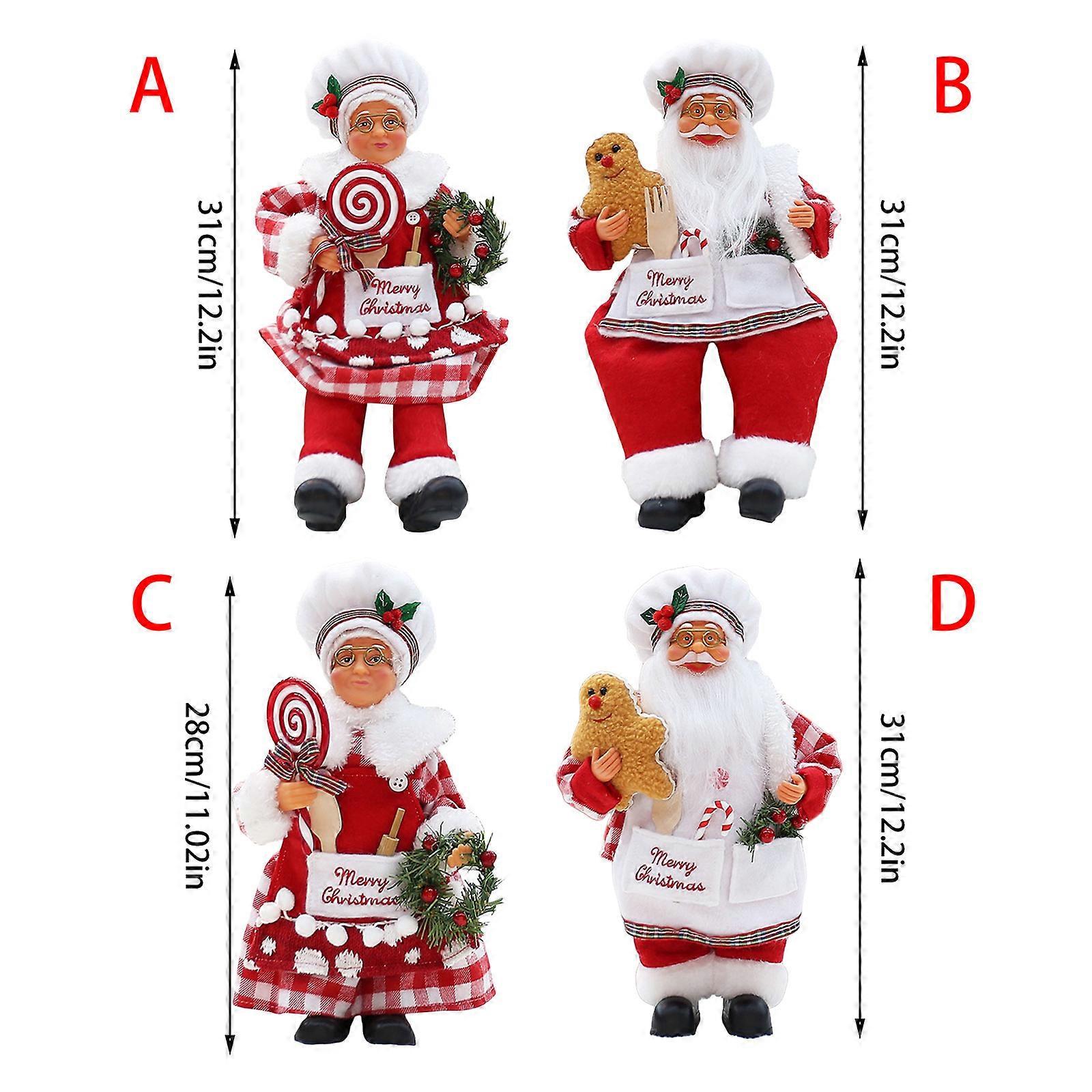 Decorative Holiday Cook Santa Ornament Eye Catching Cook Santa ...
