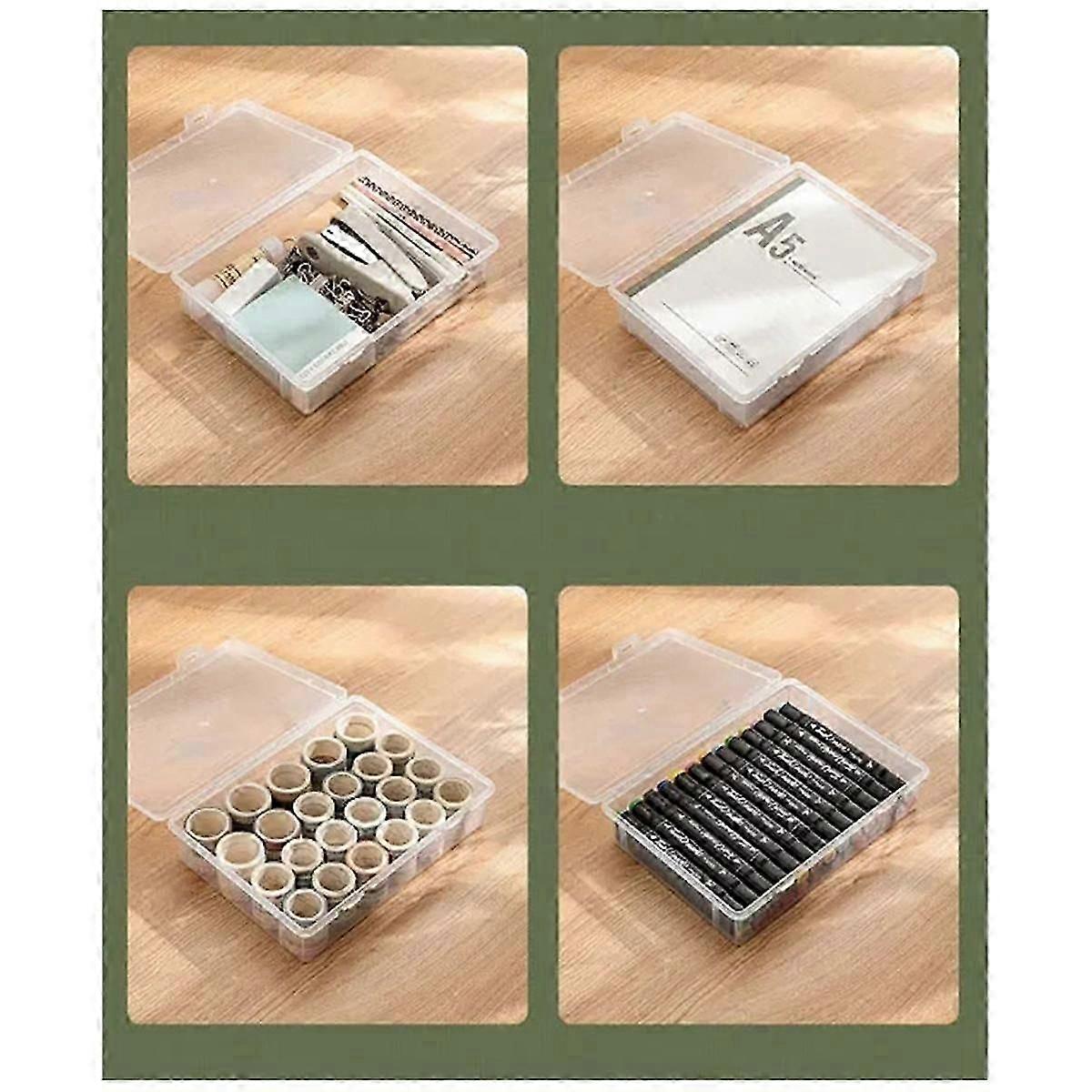 3pcs A4 Size Organiser Book Organiser Office File Box Transparent File ...