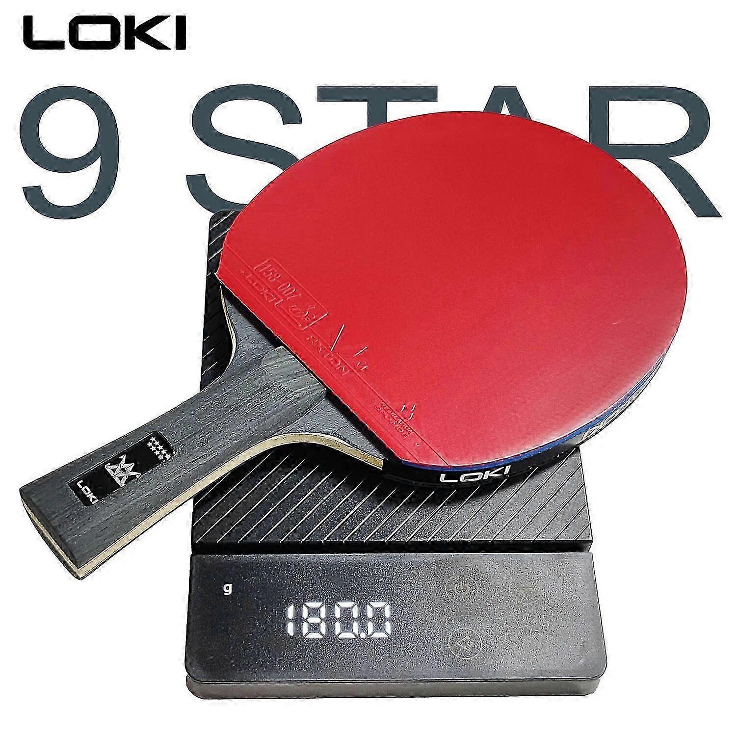 9 Star Table Tennis Racket Professional 5+2 Carbon Ping Pong Paddle 6/7 ...