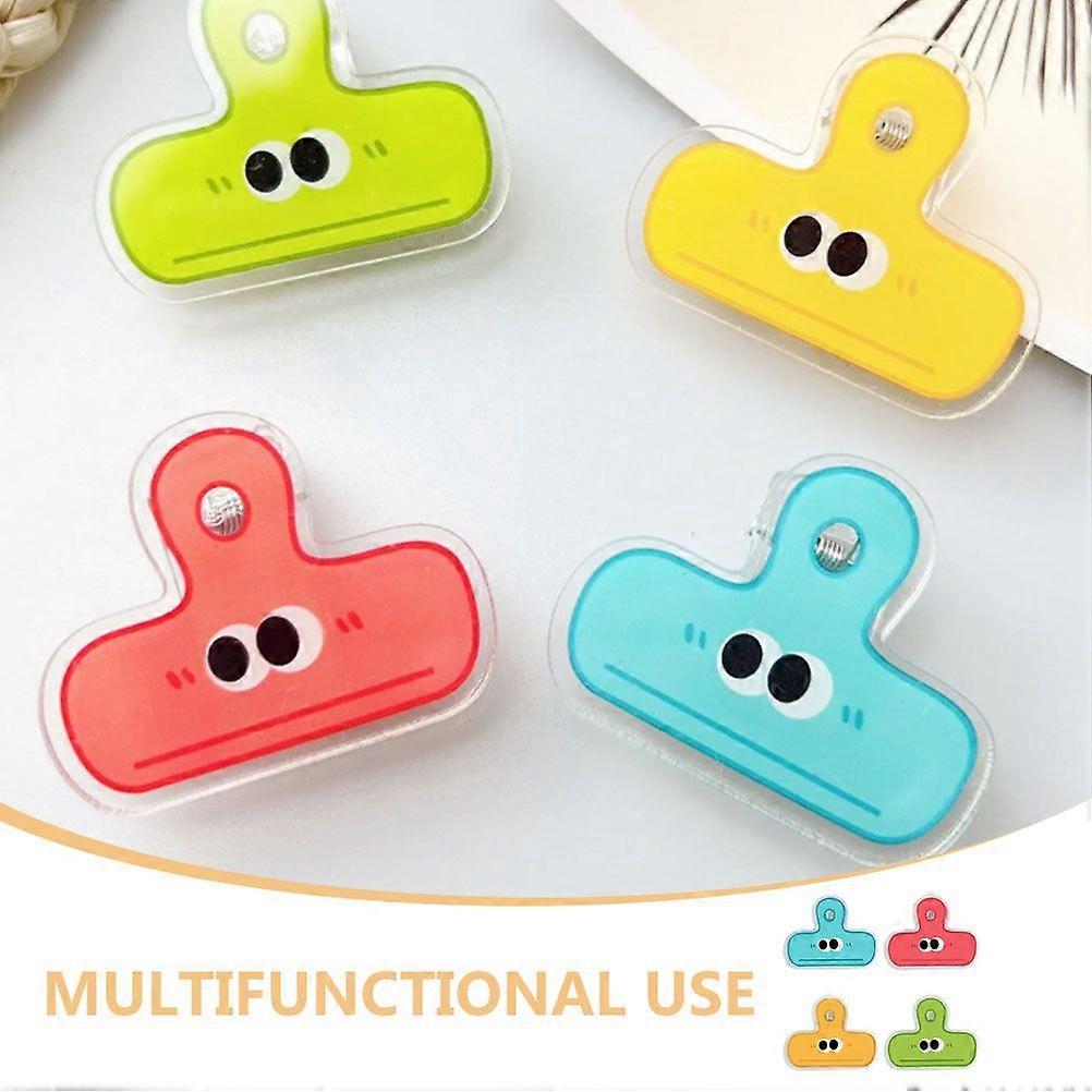 4pcs Chip Clips Cute Face Clips for Kitchen Bag Sealing and Photo ...