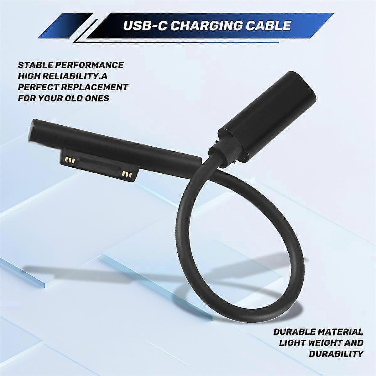 For SURFACE Connect to USB-C Charging Cable Compatible for SURFACE Pro7 ...