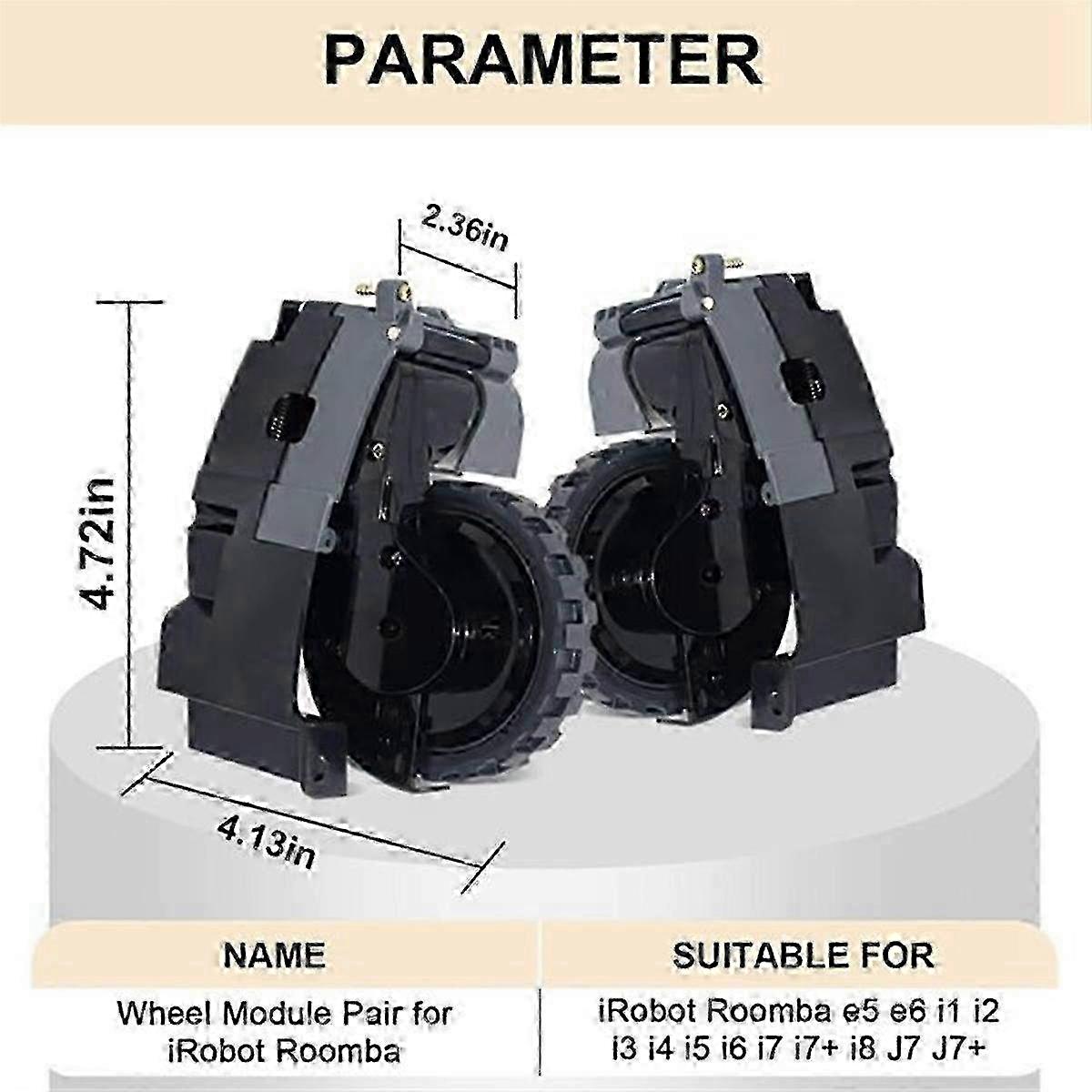 iRobot Roomba i7 i7+ i8 i3 i6+ E5 E6 Left Right Drive Wheel Module ...