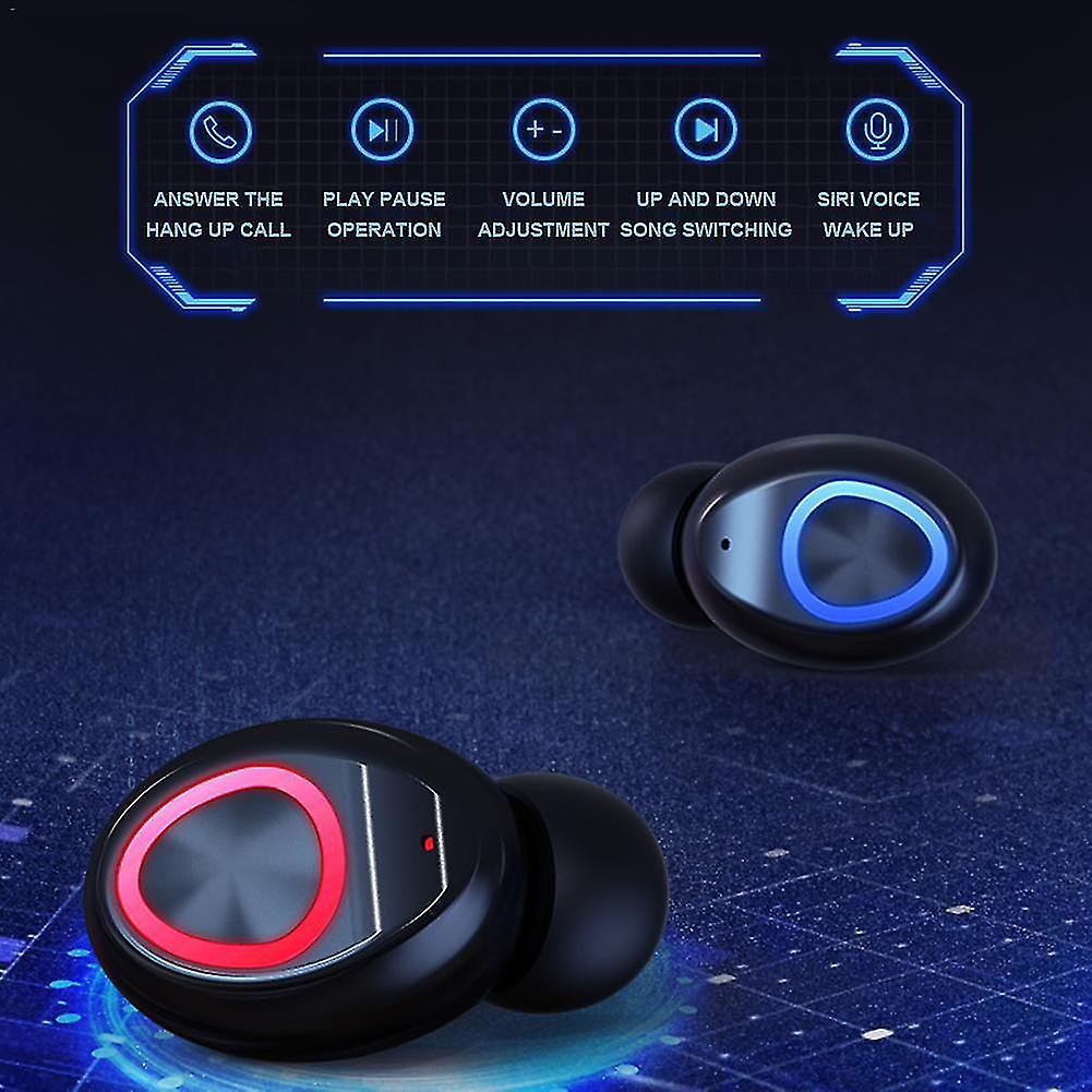 V10 Led Display Wireless Bluetooth-compatible 5.0 In-ear Earphone Touch ...