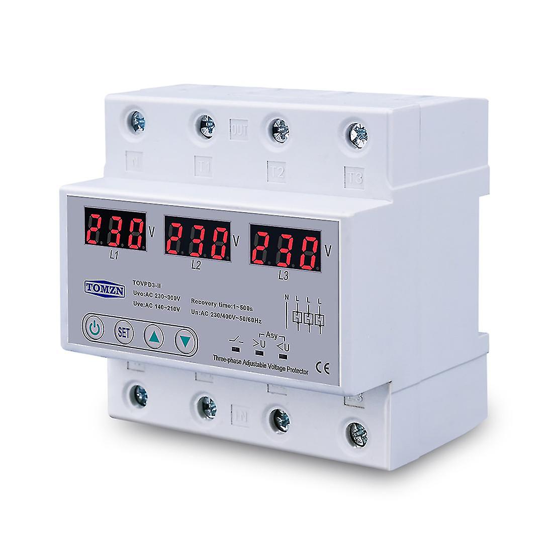 Three Phase Adjustable Over And Under Voltage Protector Automatic ...