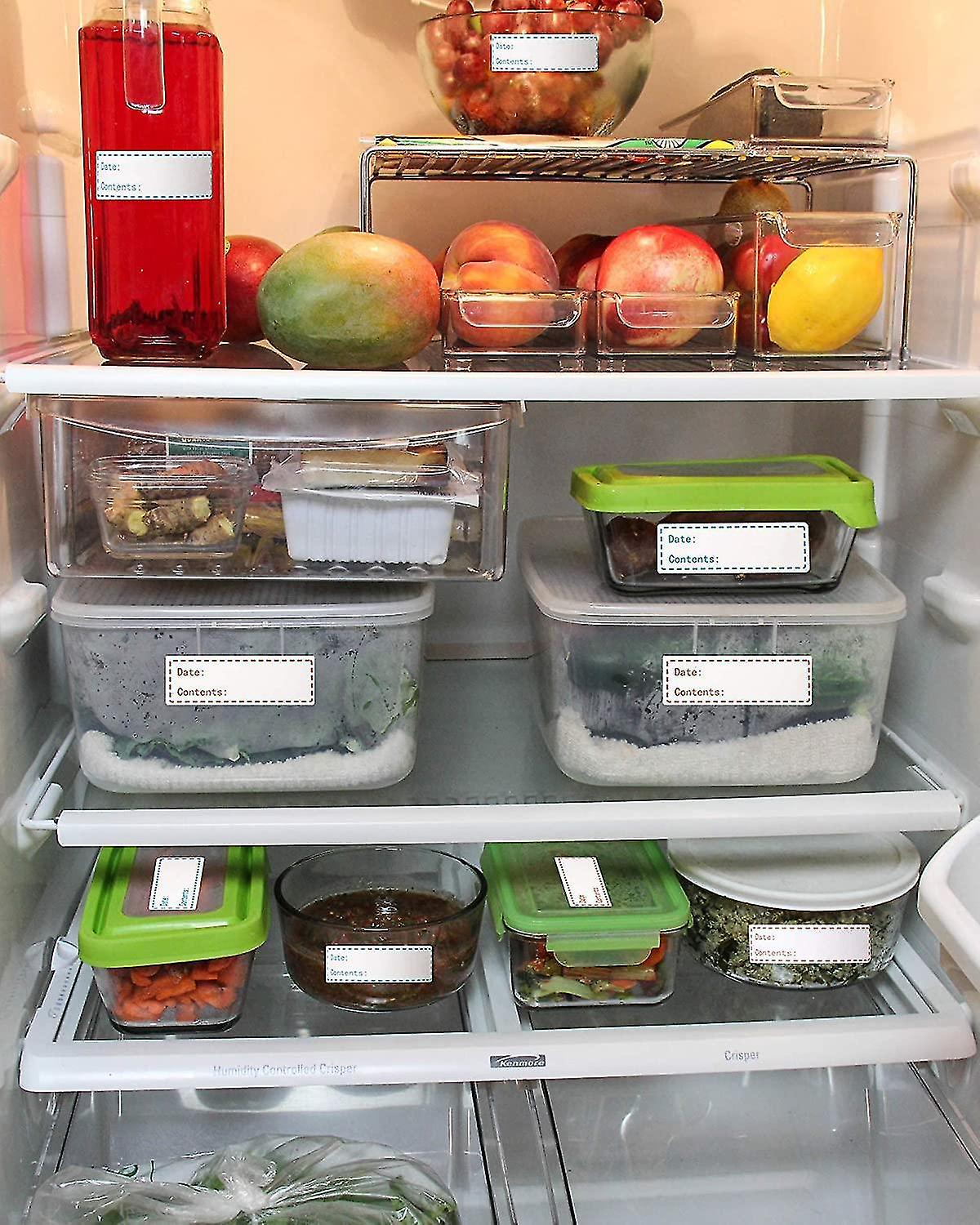 240stk Fryseretiketter Rulle selvklæbende madopbevaring Fryser Fryser ...