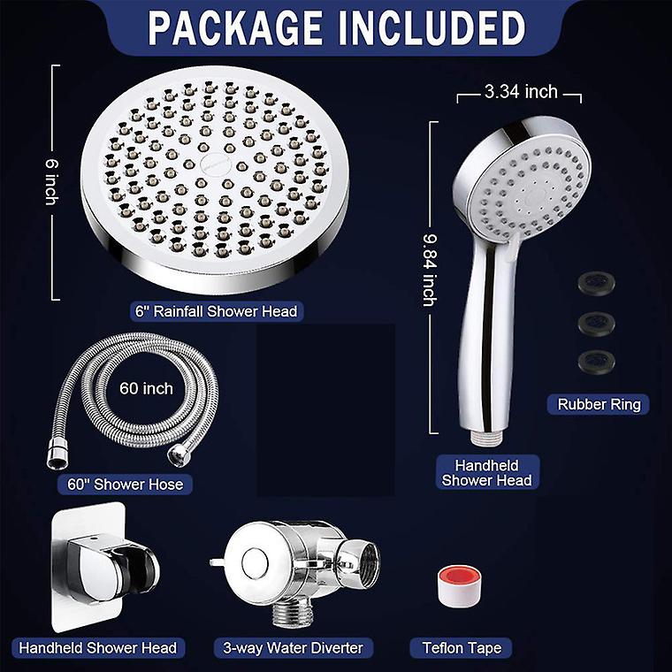 American Style Shower Set Triple Function Handheld Shower Non-stick ...