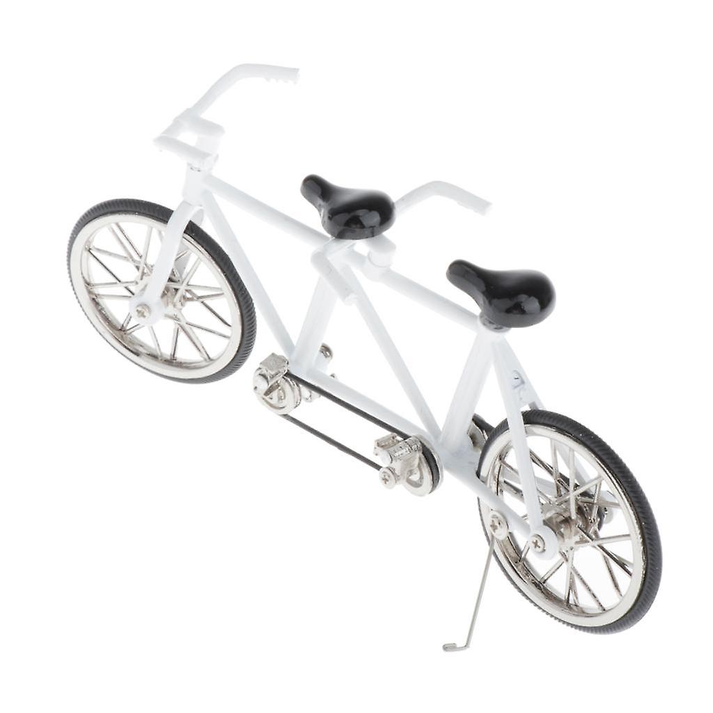 Schaal 1:16 Tandem Fiets Fiets Model Replica Speelgoed Collectibles Wit ...