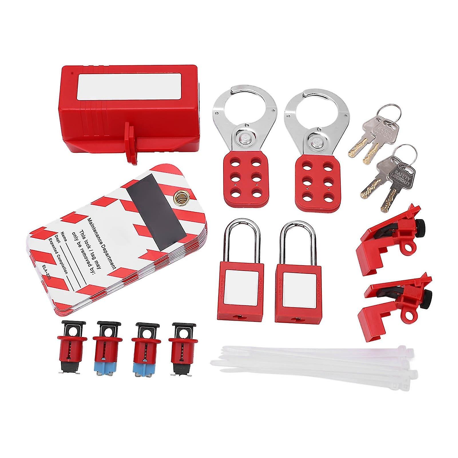 Elektrische stroomonderbreker lockout tagout kit safty hangslot loto ...