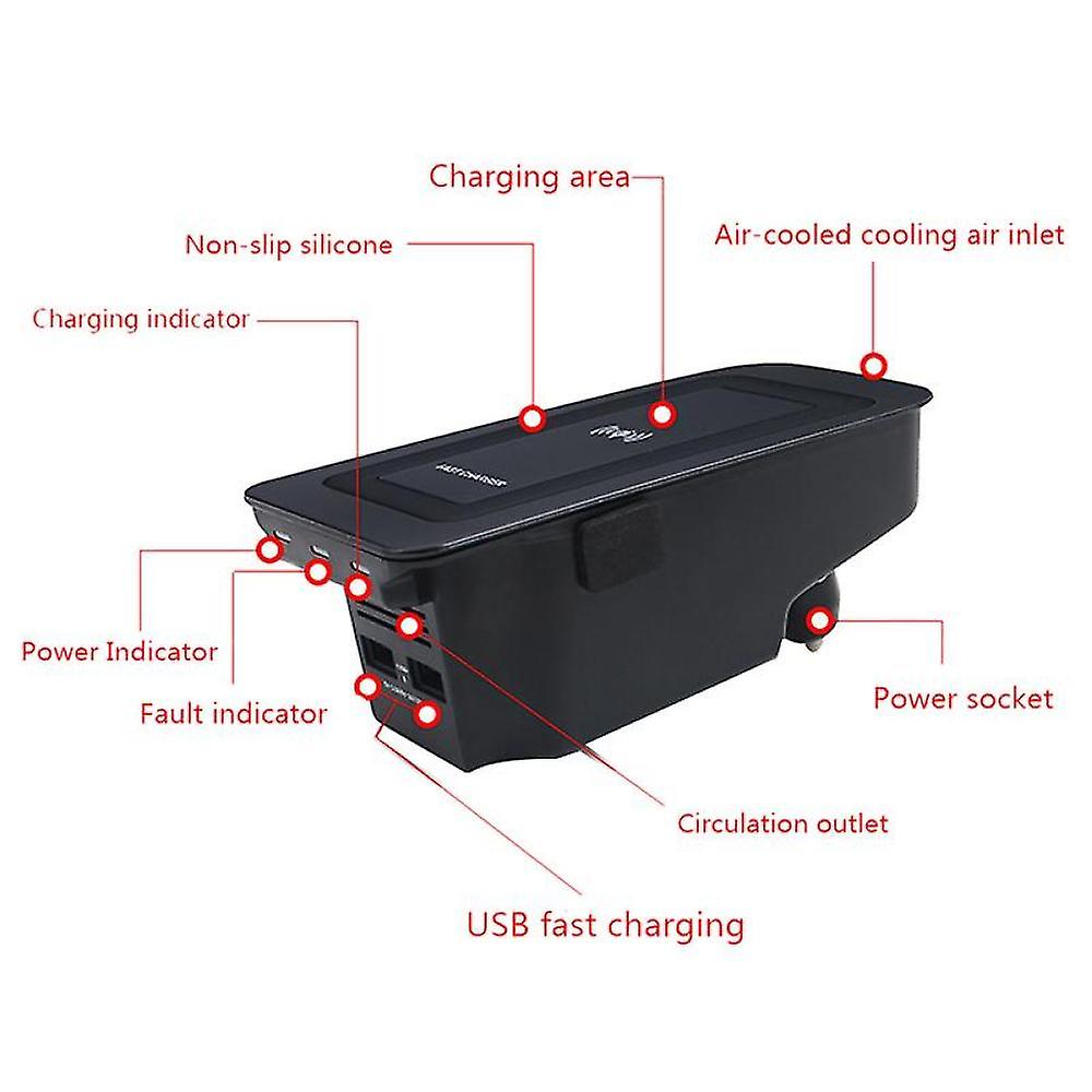 Car Wireless Charge Charging Phone Holder Mobile Adapter Mount Bracket ...