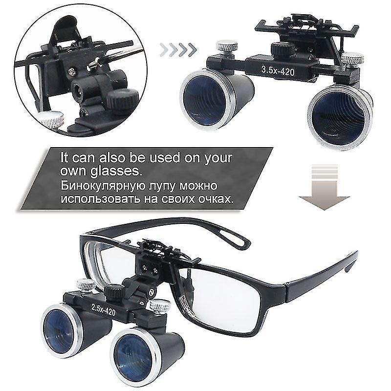2.5x/3.5x 420 Mm Dental Loupe Magnifier Binocular Magnifier Surgery ...