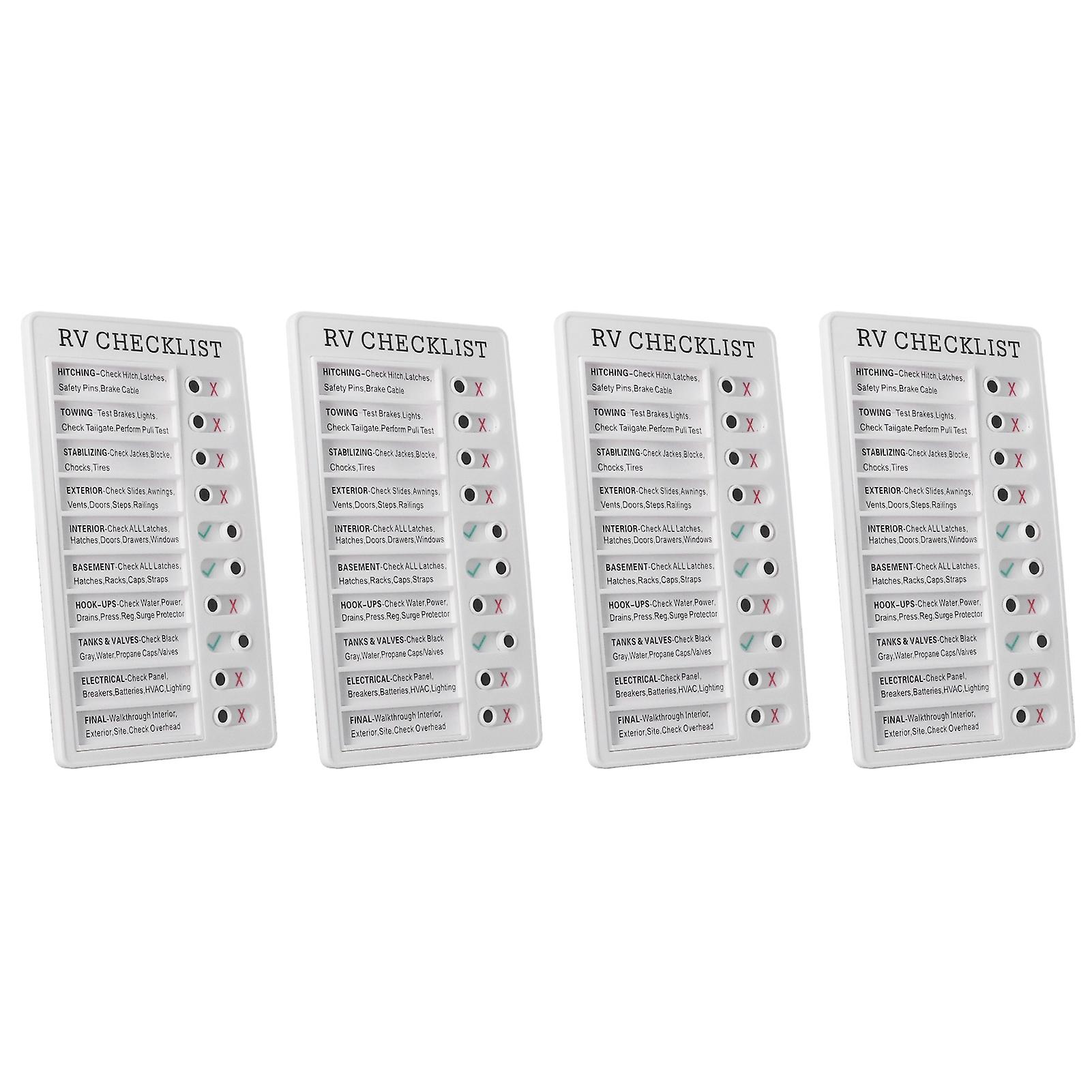 4pcs Checklist Board DIY Production Recyclable Portable Chore Checklist ...
