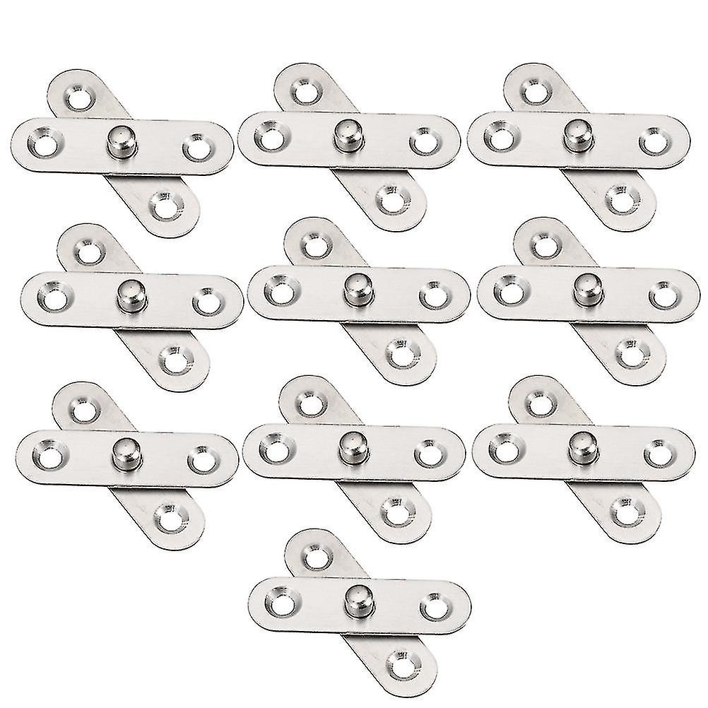 10pcs 360 Degree Rotatable Household Door Hinges Stainless Steel Up And ...