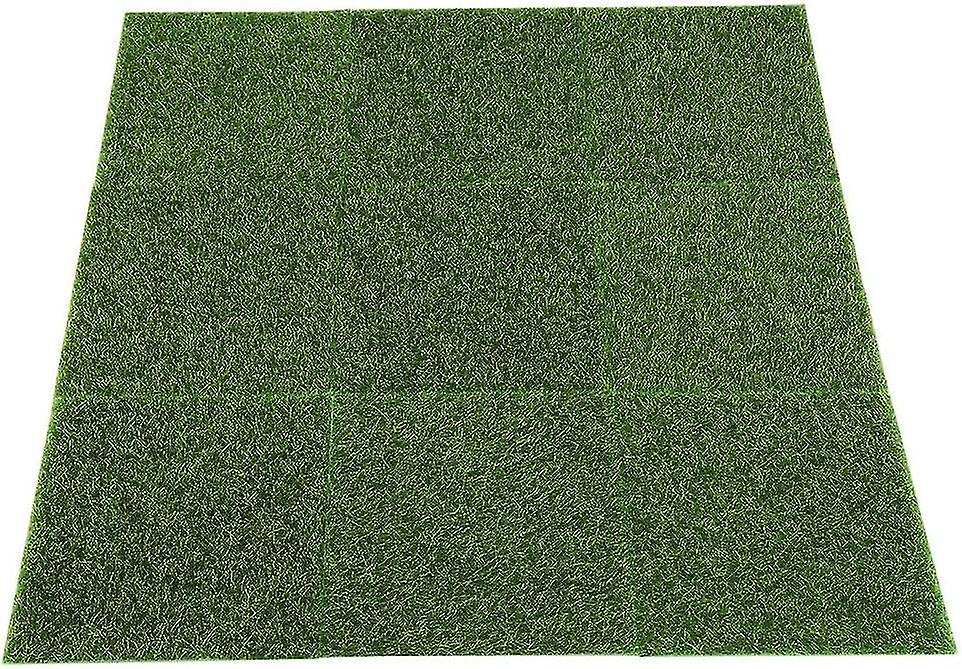 Artificial Garden Grass - 15 x 15cm Artificial Grass Mat, Garden Micro ...