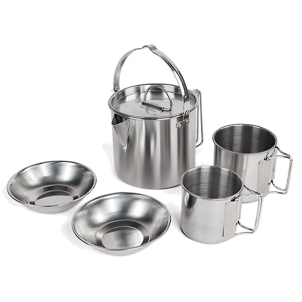 Camping Cookware Set Portable Ultralight Cook Kit Camp Set for 2 People ...