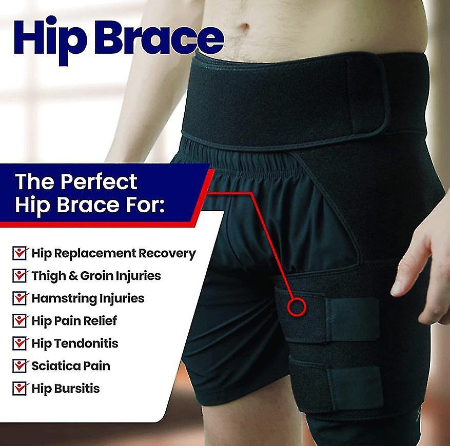 Hip Support For Sciatica Pain Relief, Thigh Compression Sleeve ...