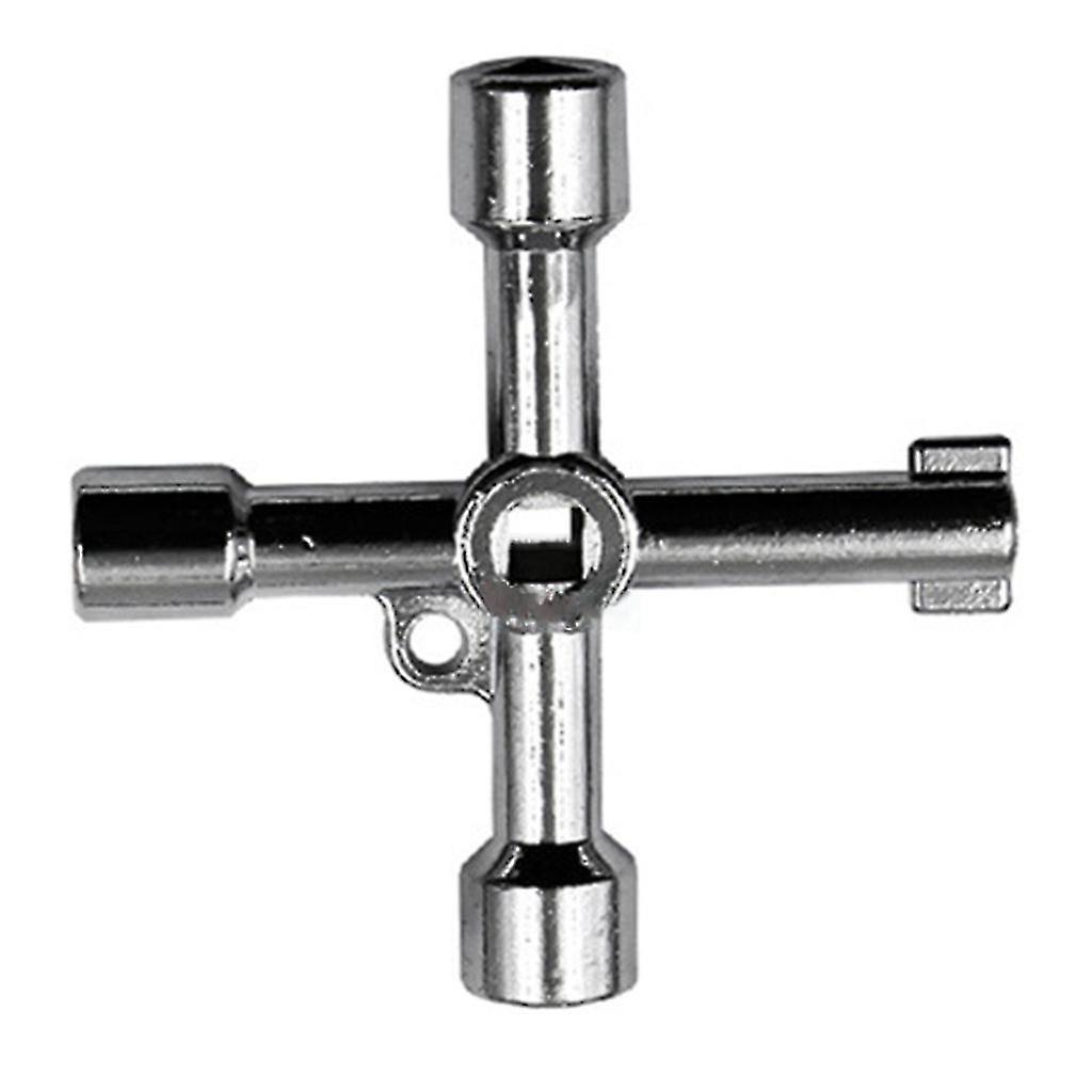 4-Way Keys Cross Triangle/Square Keys Plumbing Opening Key Wrenches ...