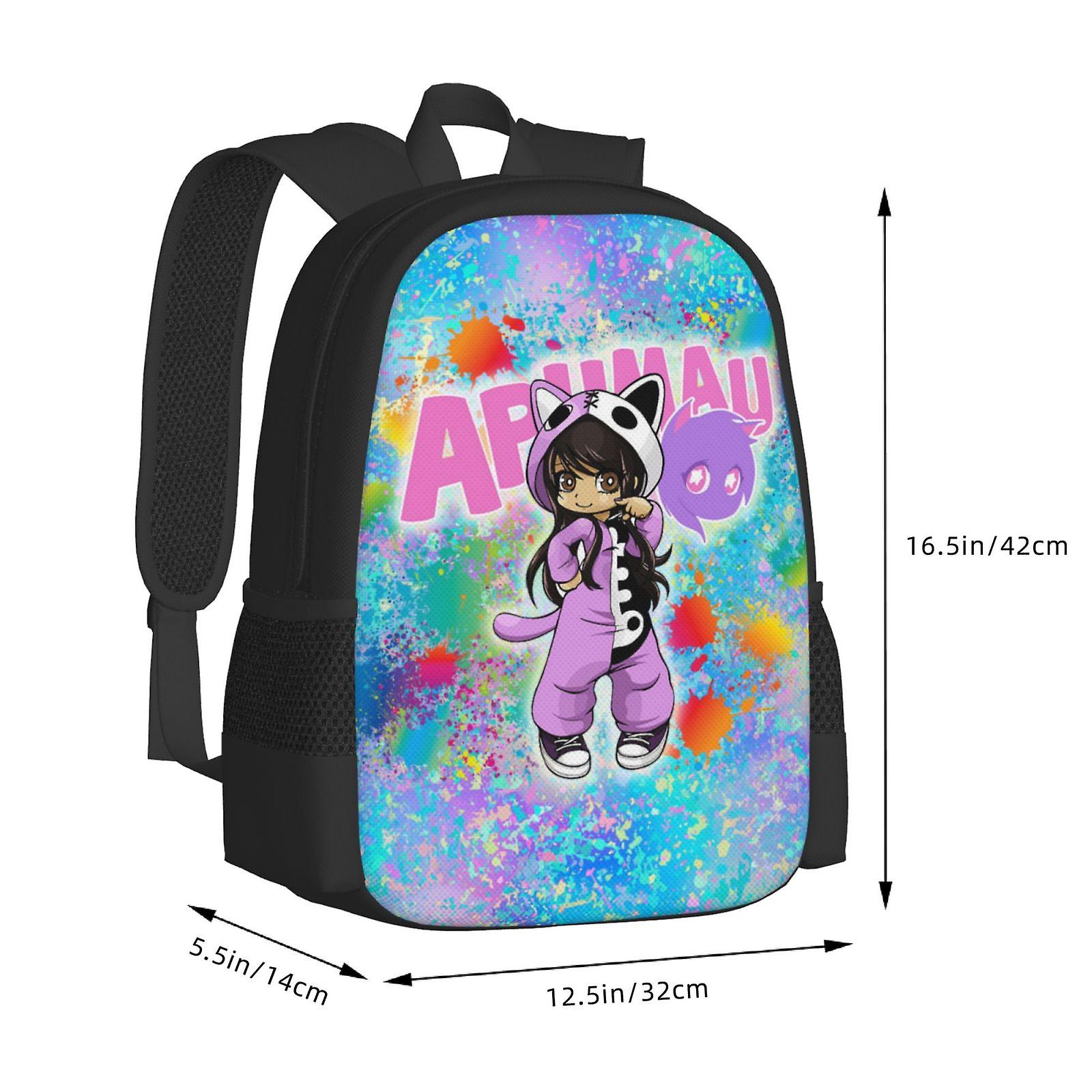 Aphmau Backpack,3d Print Laptop Backpack Lightweight Casual Daypack ...