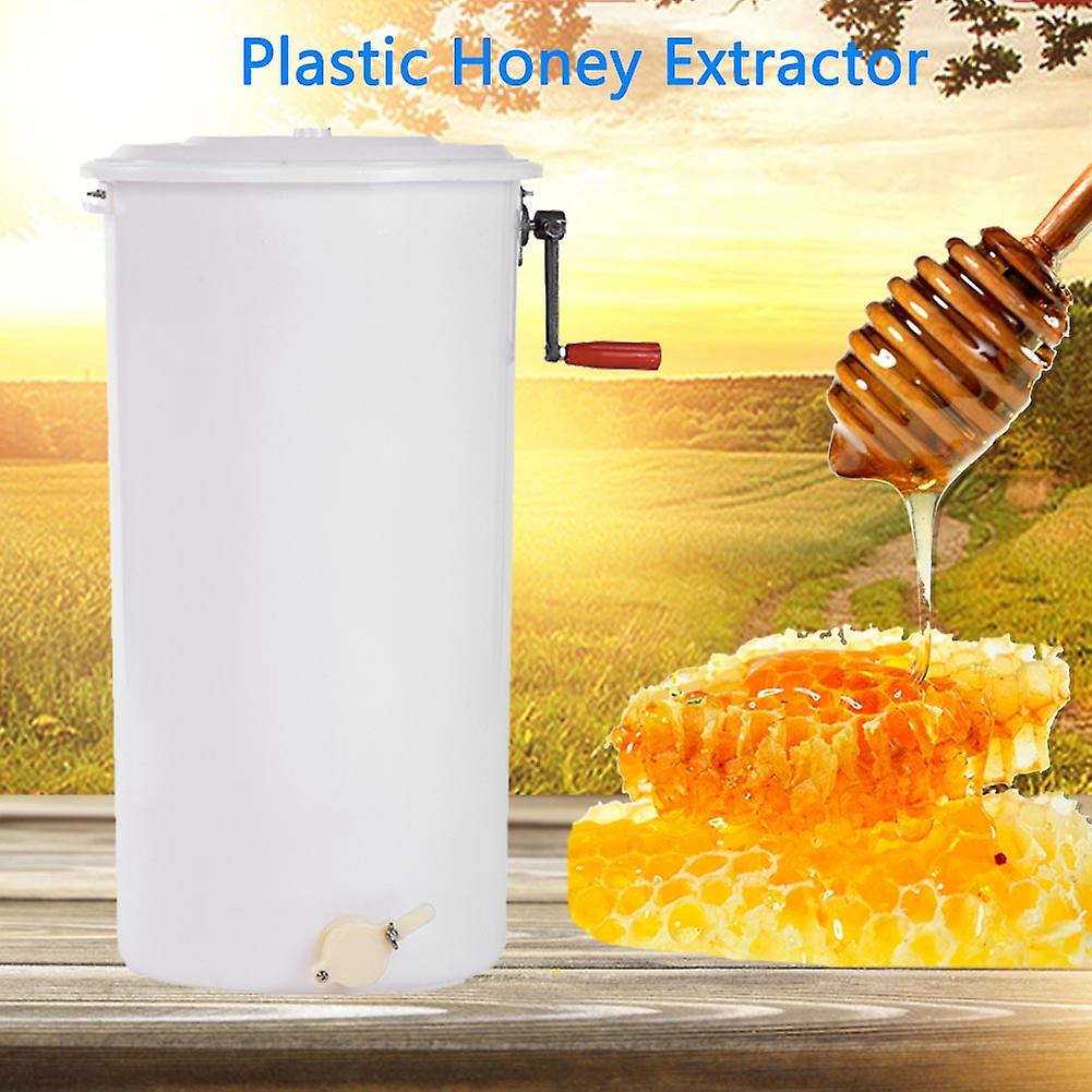 2 Frame Plastic Manual Bee Honey Extractor Honeycomb Beekeeping Equipment White | Fruugo UK