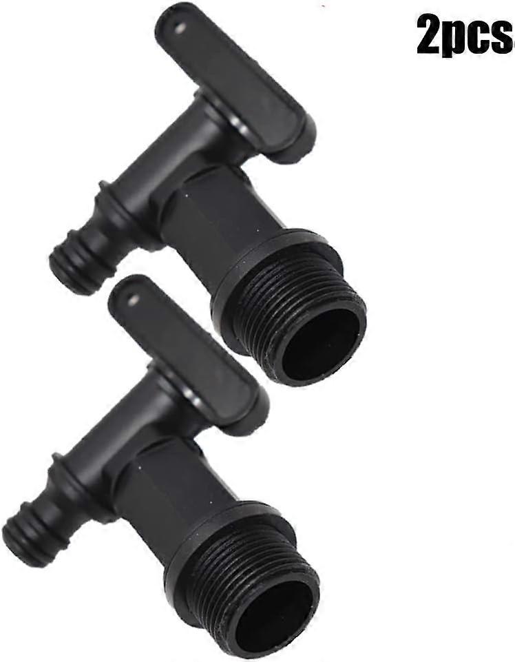 nice Set of 2 clip-on plastic garden taps, 3/4 inch rainwater recovery ...