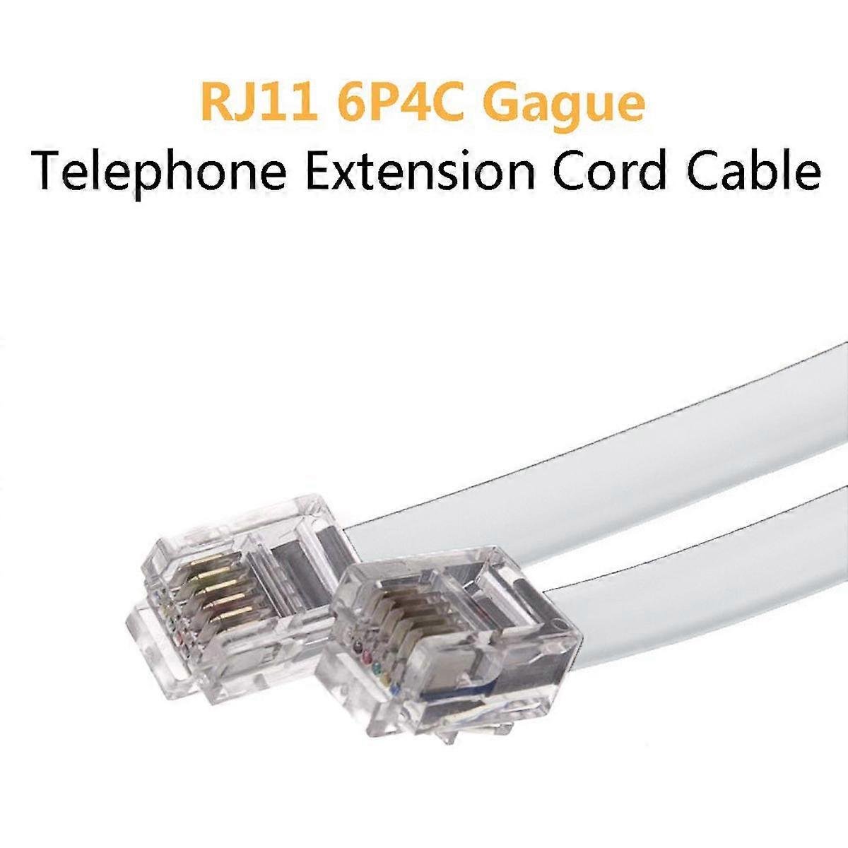 Telephone Cable To Male Modular Telephone Extension Lead Cable Cord ...