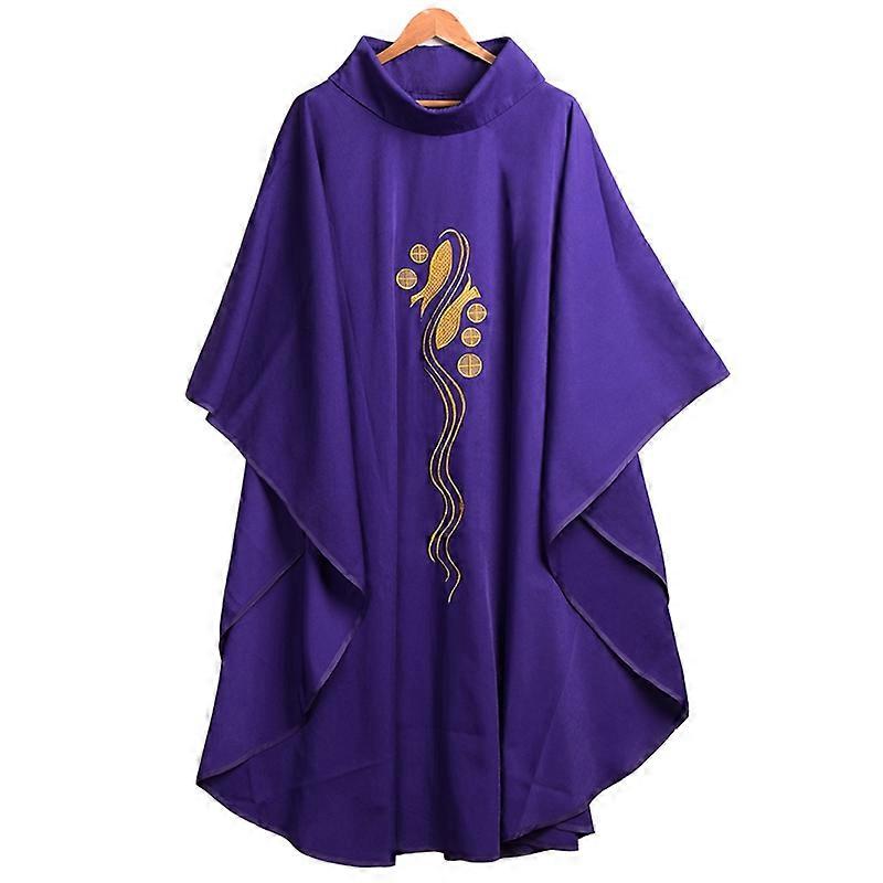 Priest Costume Stole Adult Mens Vestments Church Chasuble Fish ...