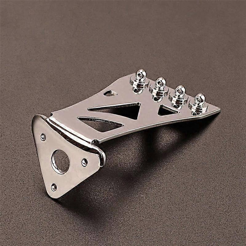 4 Strings Banjo Tailpiece for Guitar Replacement Accessory,Silver ...