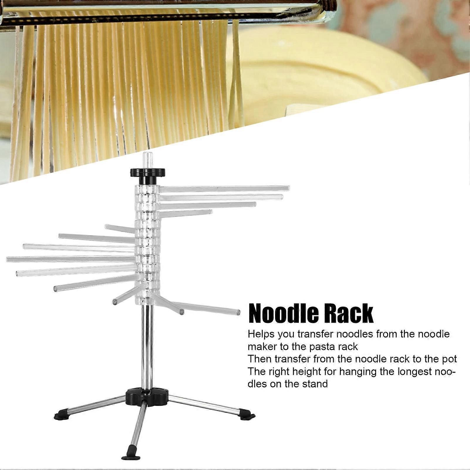 Collapsible Pasta Drying Rack, Spaghetti and Noodle Dryer Rack with 14 ...