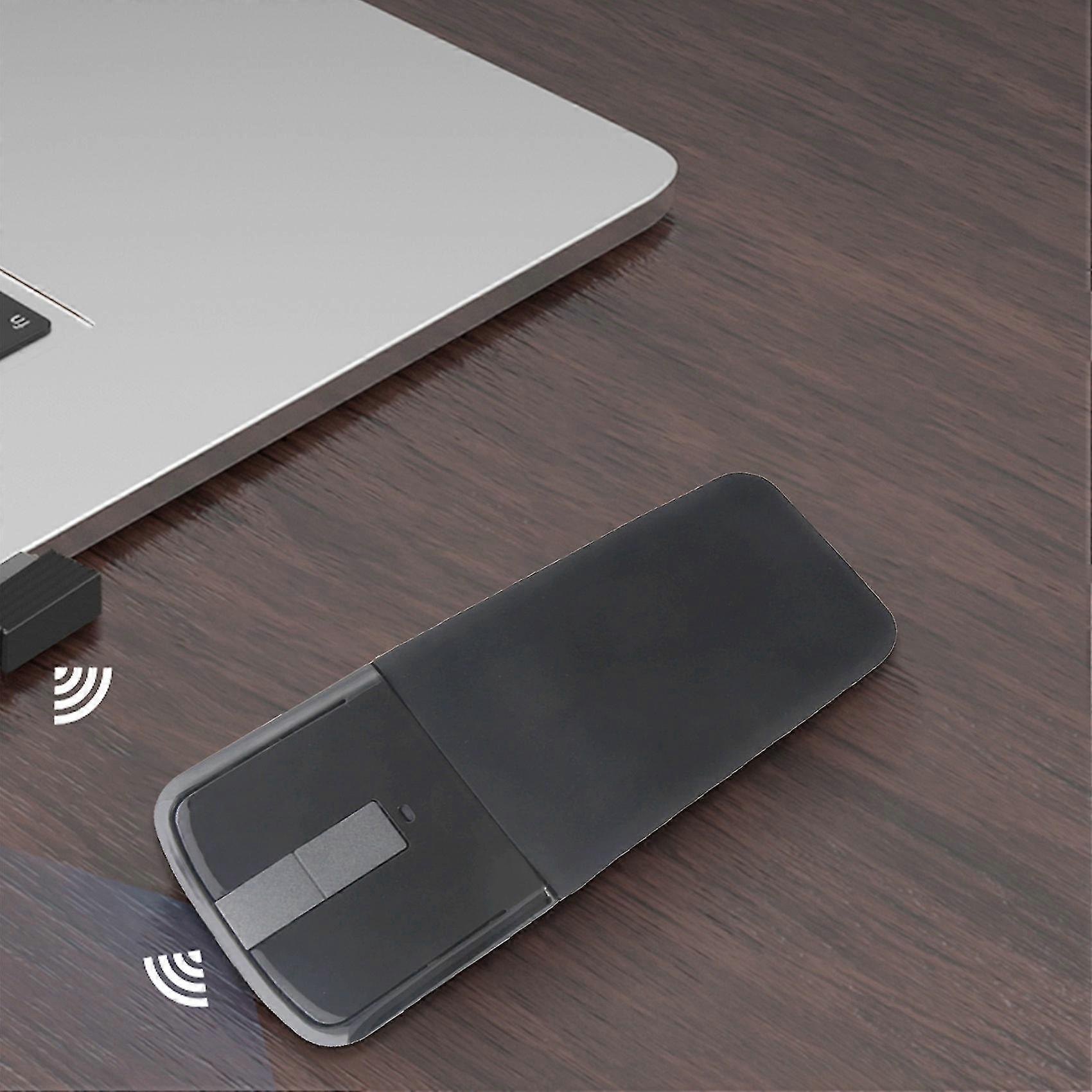 2.4ghz Foldable Wireless Mouse Folding Arc Touch Slim Mouse Computer ...