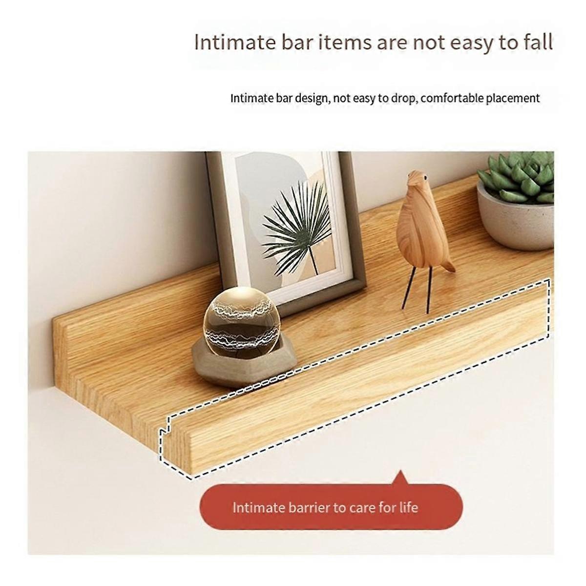 Wall Shelf Household Living Room Wall Rack Perforated Word Board Book ...