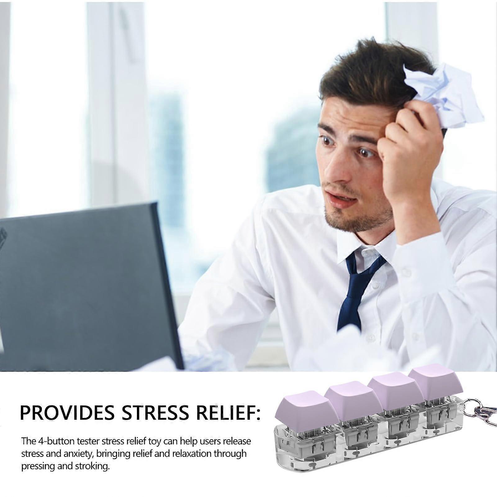 Keyboard Fingertip Toy Keychain Stress Relieving Keyboard Fingertip ...