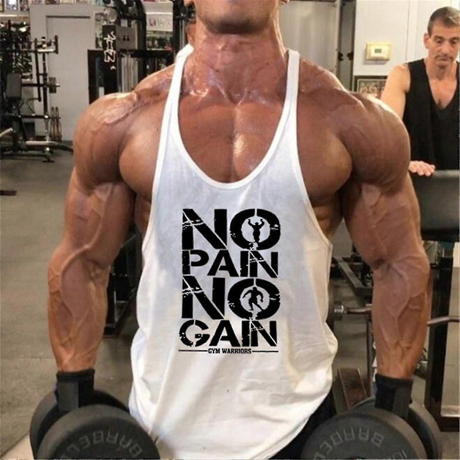 Men's Workout Stringer Tank Tops Muscle Gym Bodybuilding Fitness ...