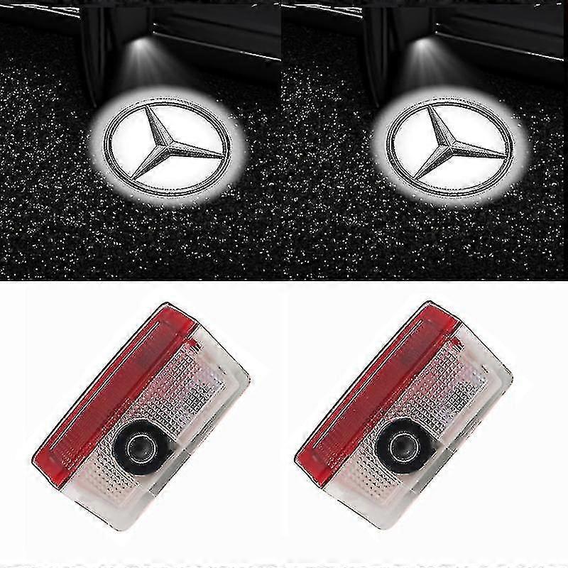 2x Car Door Led Projector For Mercedes Benz Gls/glc/glb/gla/a/b/c/e- | Fruugo UK