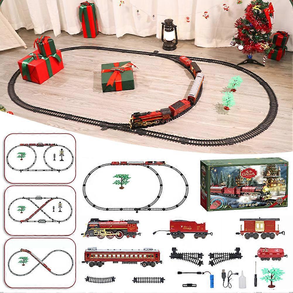 Remote Control Trains Set Lighteds Electric Trains Tracks Toy with ...