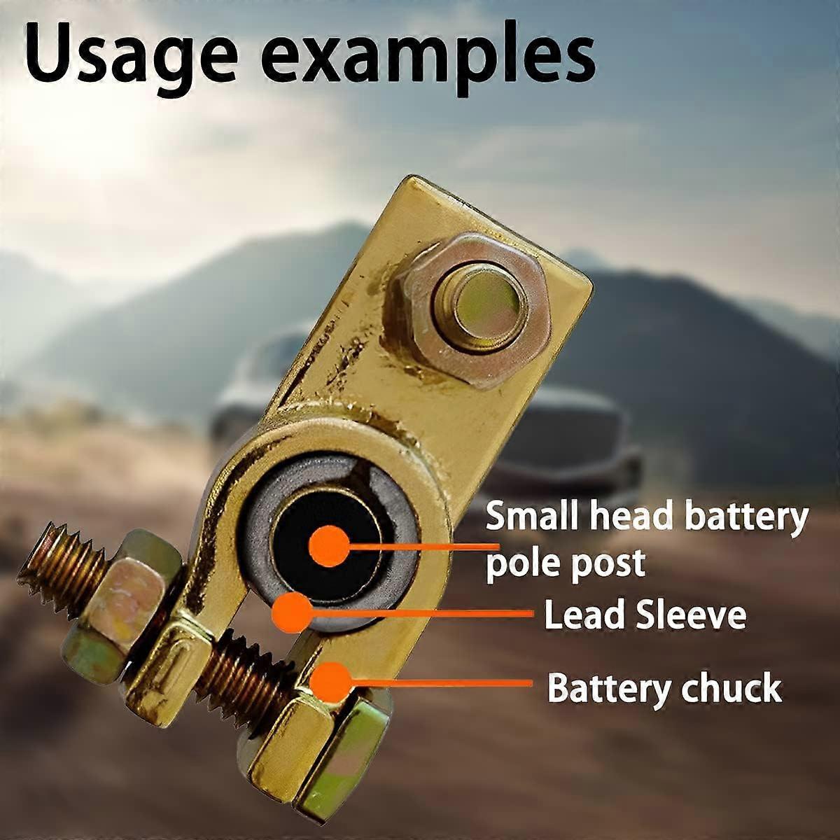 8 Pieces Battery Sleeve, Car Battery Terminal Converter Terminal ...