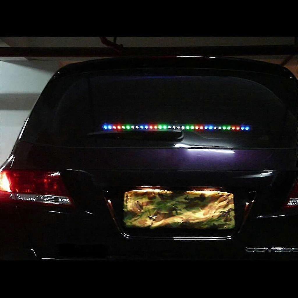 56cm 7 Color 48 Led Rgb Scanner Flash Car Strobe Knight Rider Kit Light ...