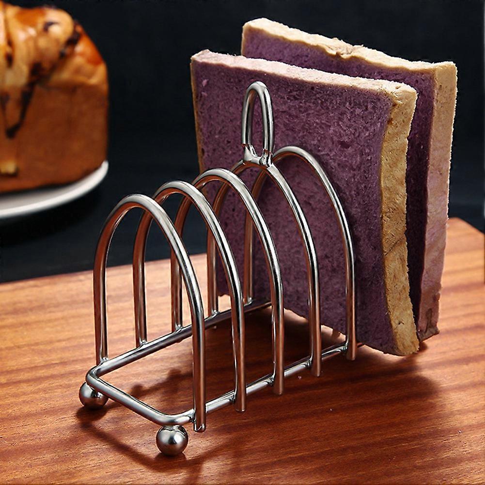 Toast Bread Rack Holder 6 Slice Stainless Steel Toast Rack with Ball ...