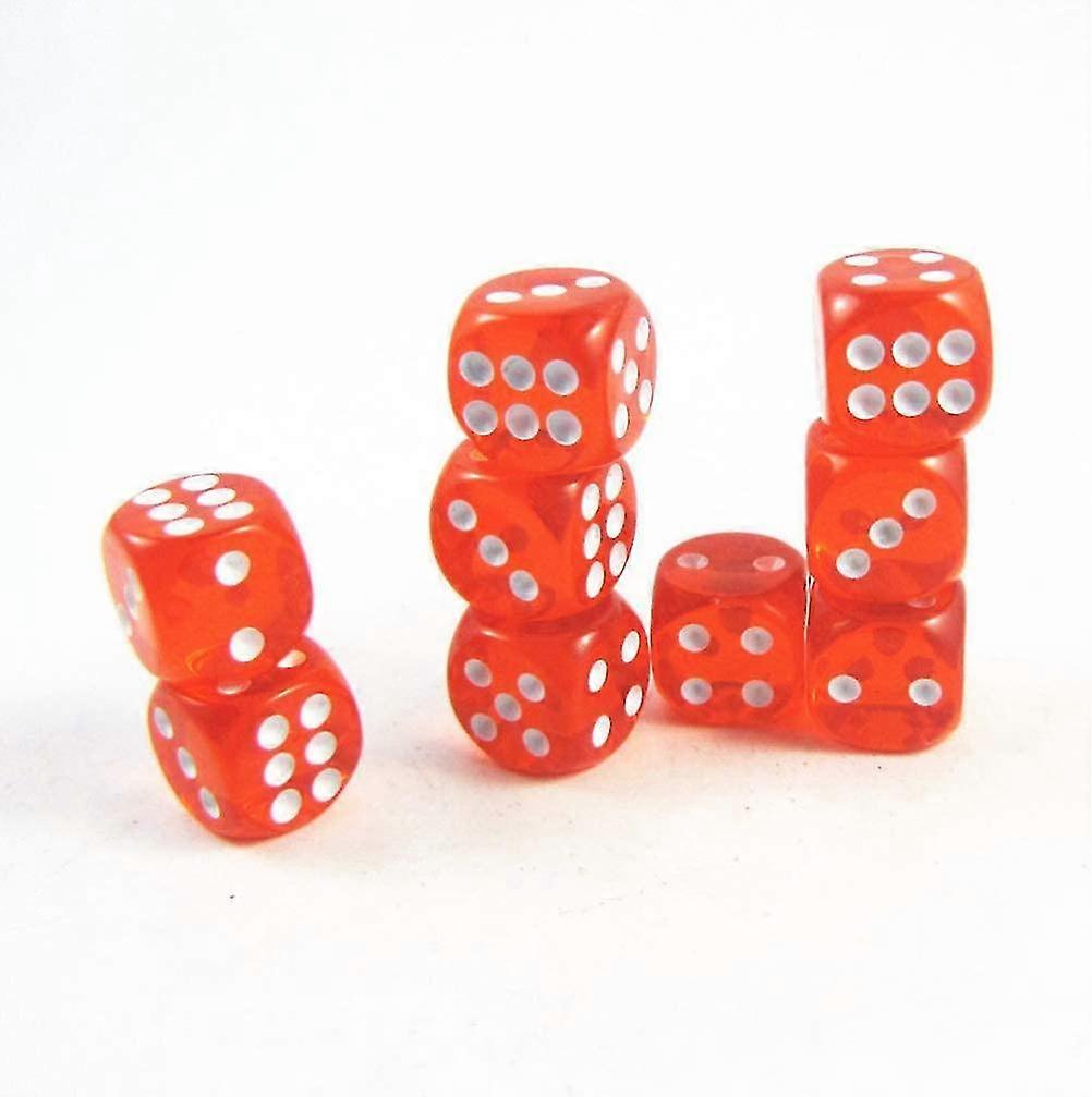 6 Sided Dice Set Dice Rounded Translucent Dice Board Game Teaching Math ...