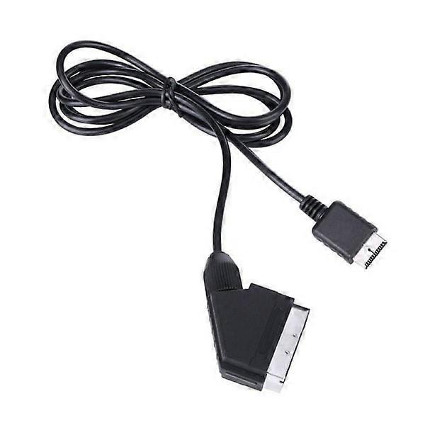 Scart cable for PS1 and PS2 Black | Fruugo UK