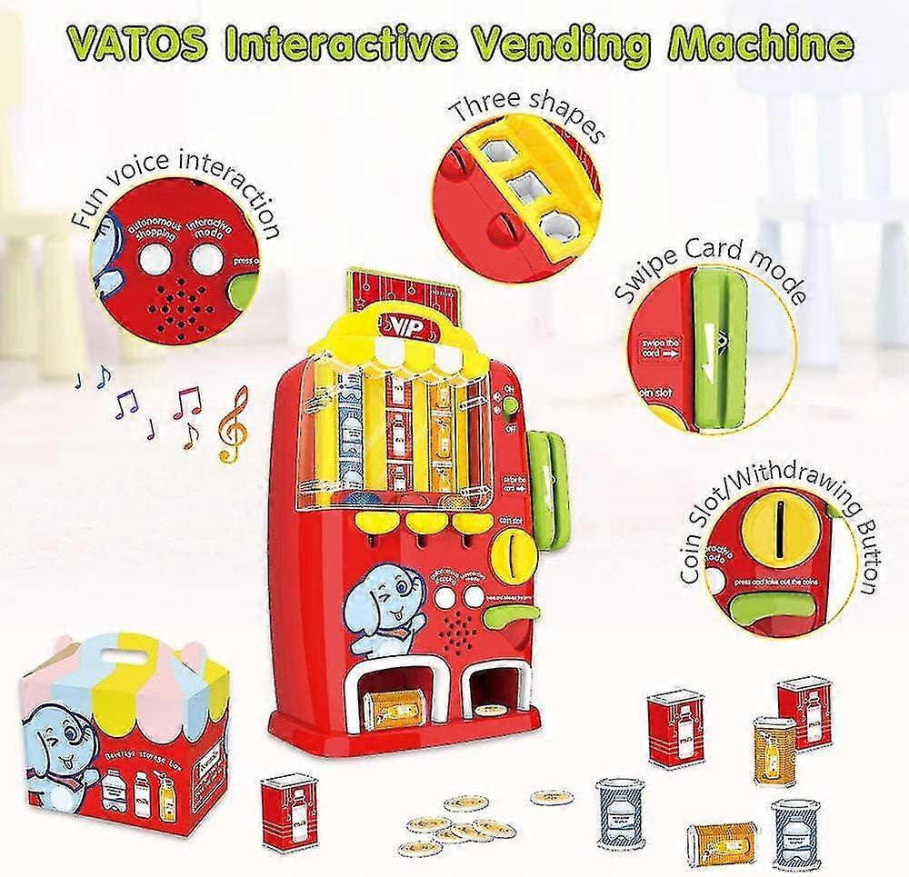 Interactive Vending Machine Toys Play Beverage Vending Machine Vending ...