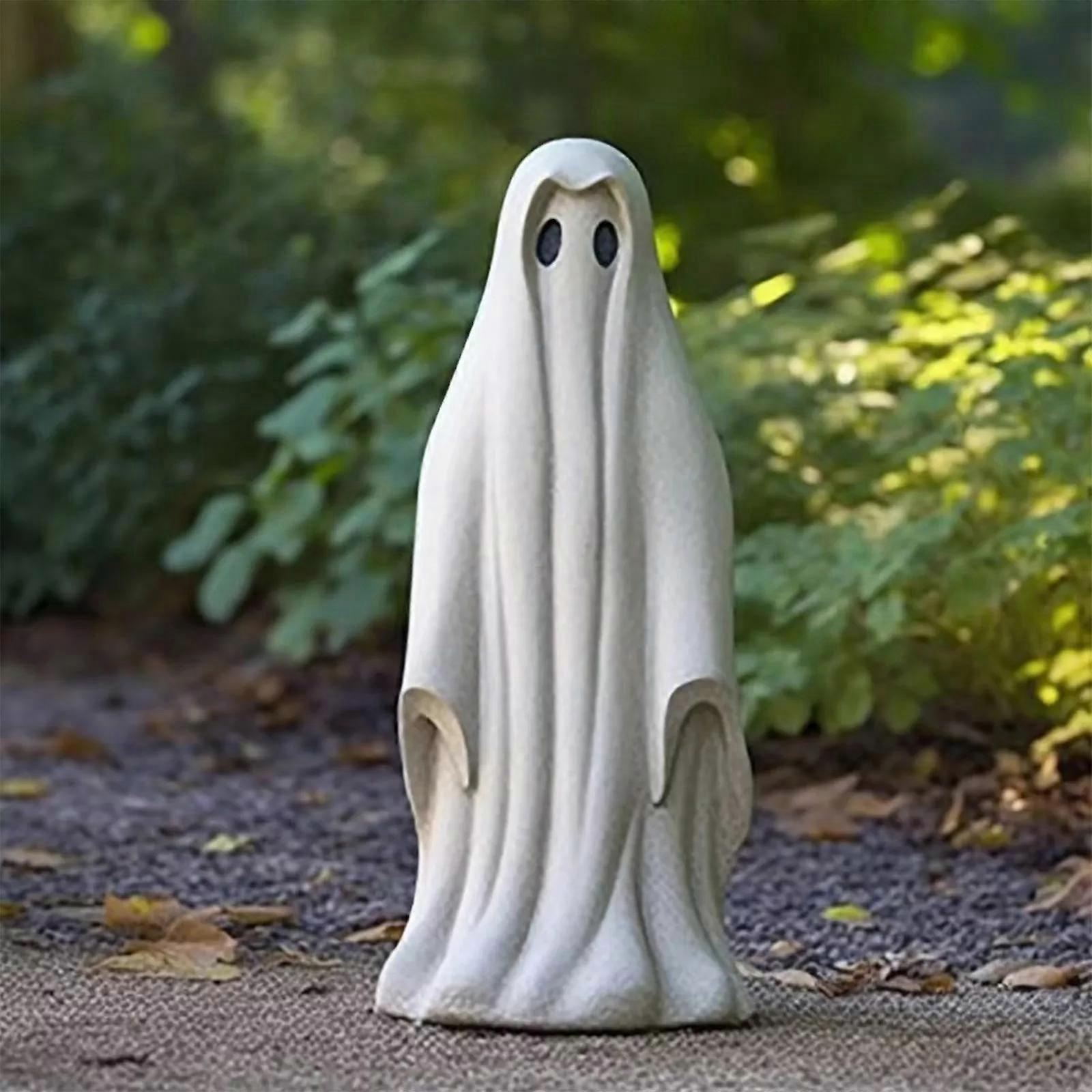 Small Scary Ghost Figurines Halloween Ghost Sculpture Statue Ornament ...