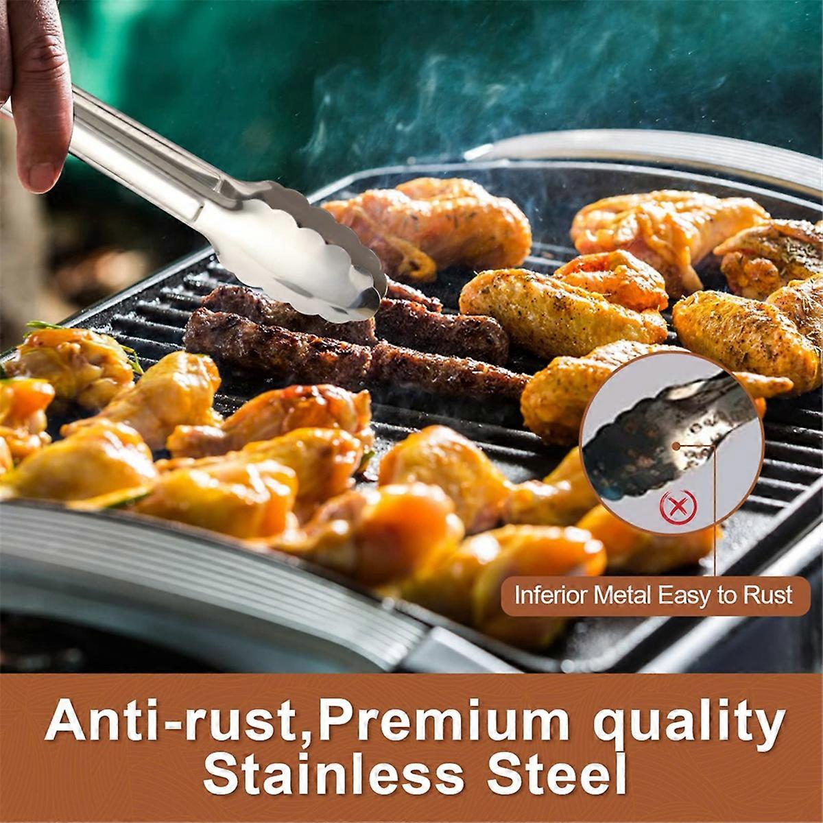 6 Pack Serving Tongs Kitchen Tongs, Buffet Tongs, 304 Stainless Steel ...