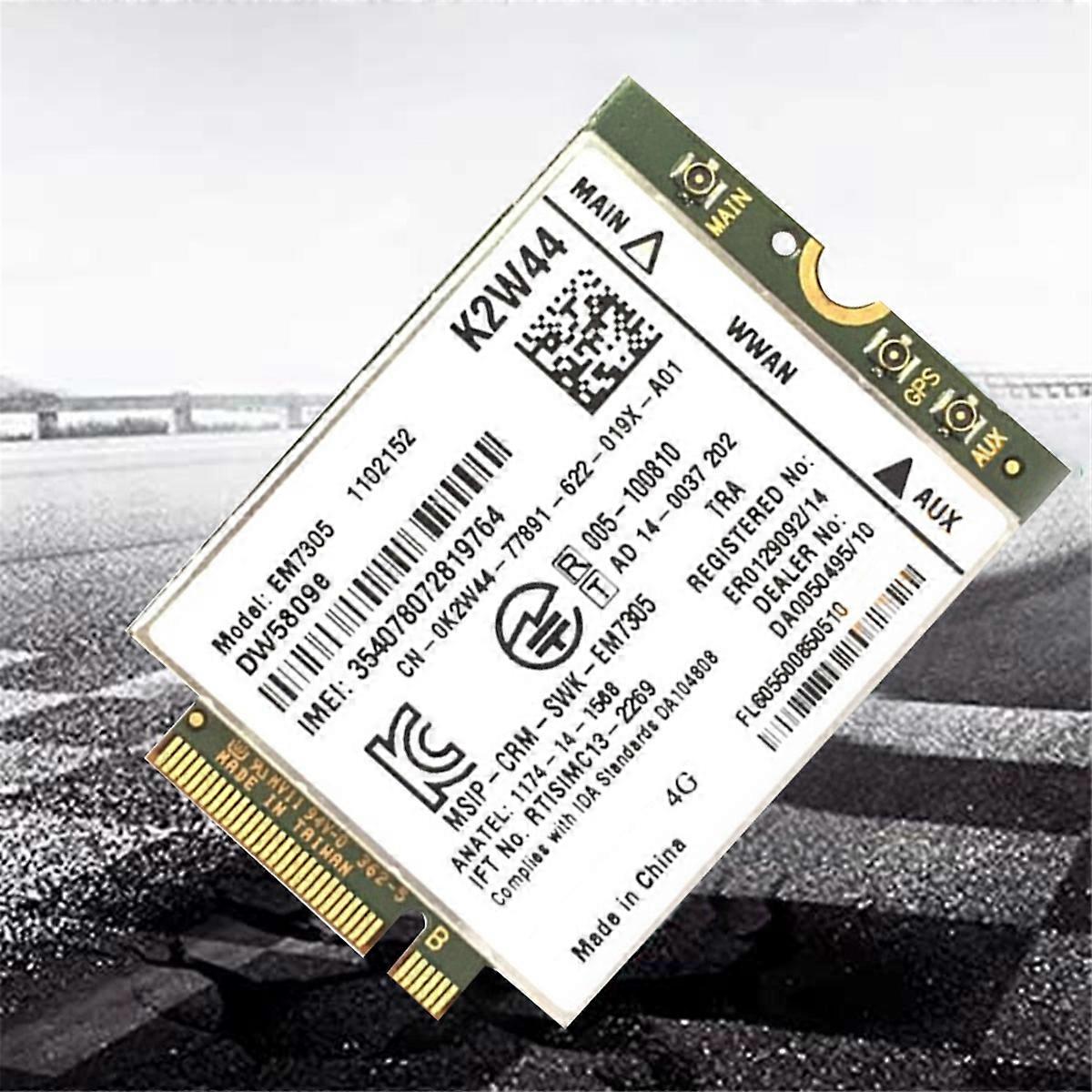 EM7305 GOBI5000 WiFi Card+Antenna 4G NGFF WWAN for DELL Latitude ...