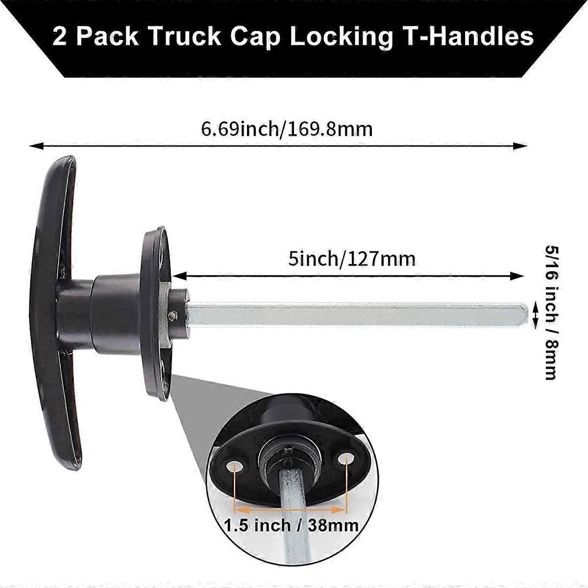 Truck Cap Locking T-Handles Campers Topper Lock, Campers Shell Locks ...