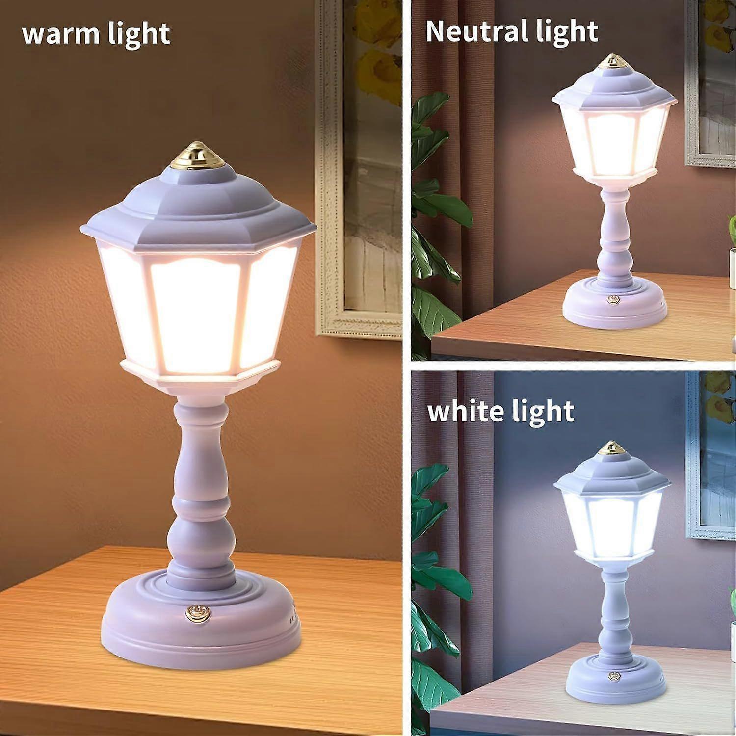 Mini Desk lamp Vintage, LED Desk Lamp Dimmable Table Lamp Reading Lamp ...