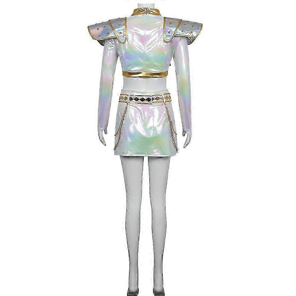 KPop Demon Hunters Zoey Cosplay Costume Set White Halloween Party Fancy ...