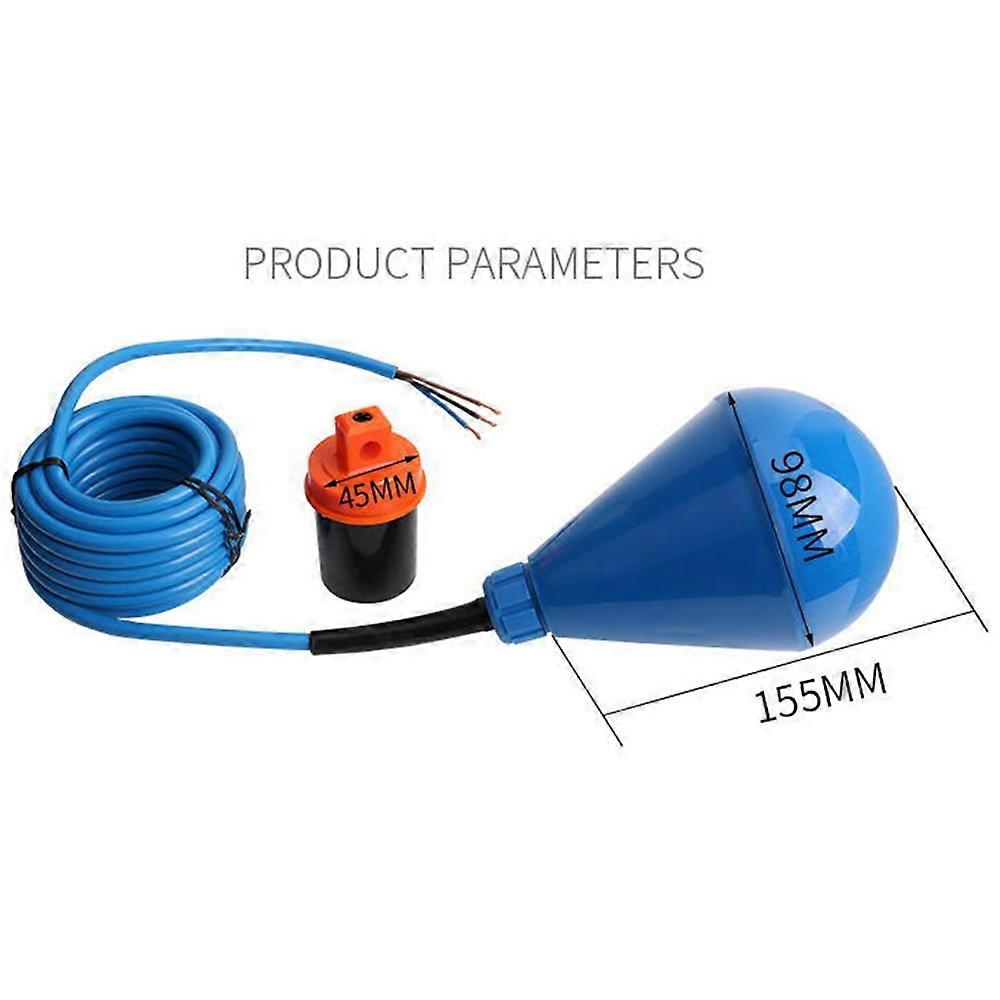 Heavy Duty Float Switch for Sewage, Suspended Solids and Viscous Liquids (Line Length 10 Meters ...