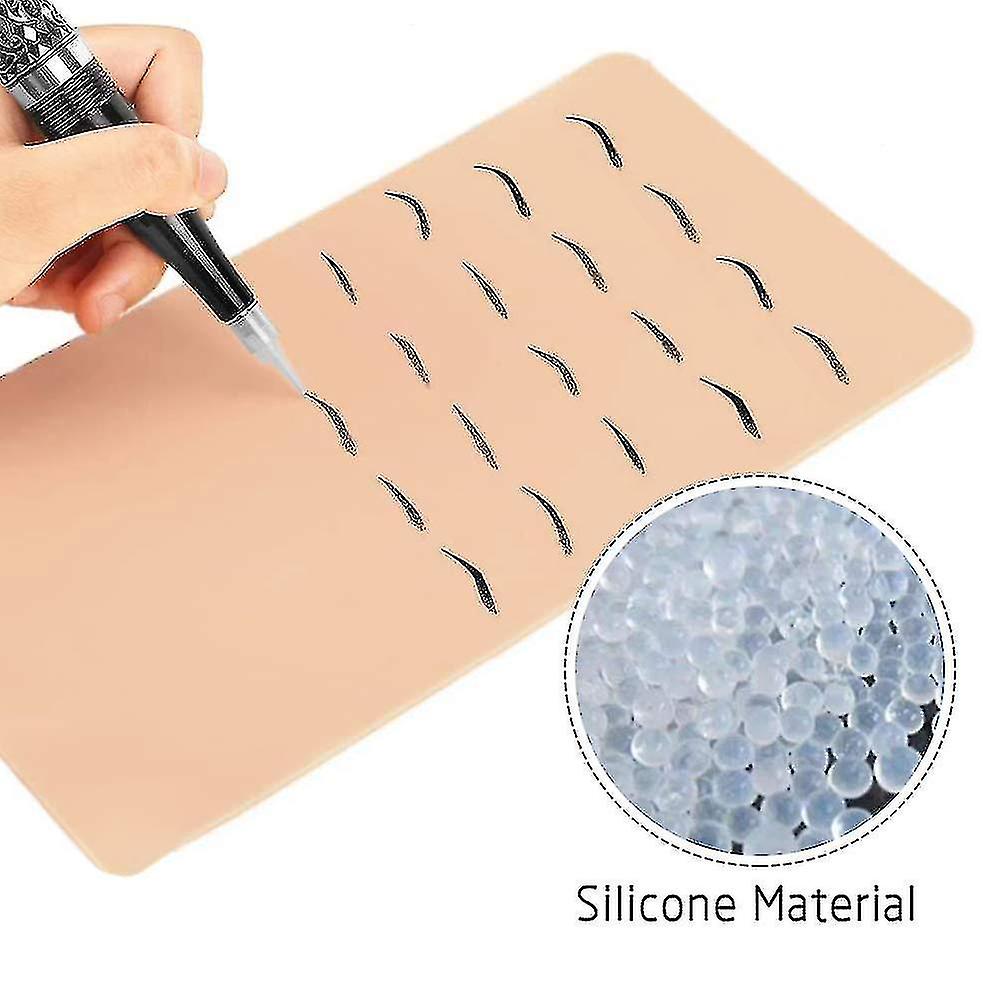 10 Pieces Of Tattoo Practice Skin, Double-sided Professional Artificial ...