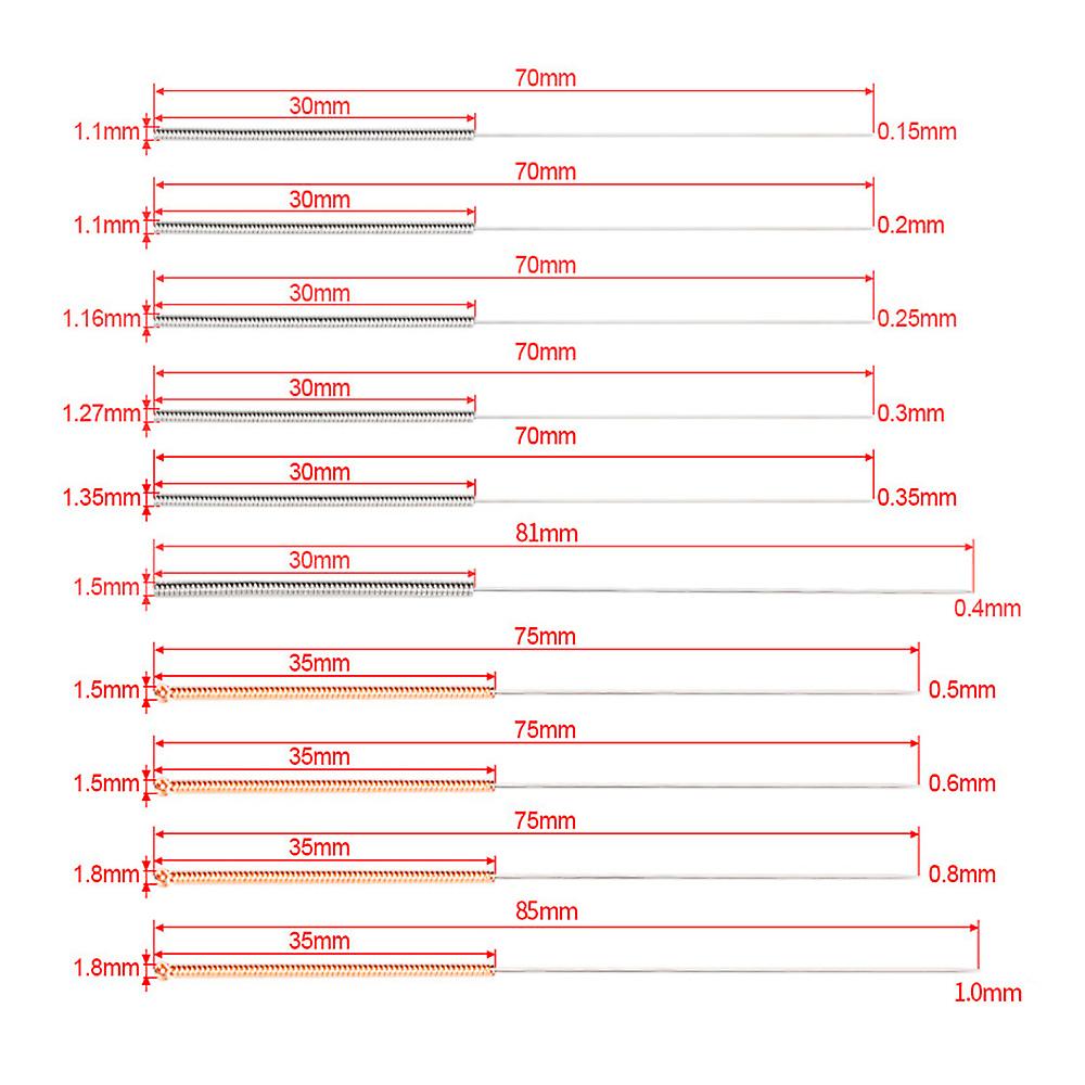 3D Printer Nozzle Cleaner Kit - 10 Needle Cleaners and 2 Clip Cleaners ...