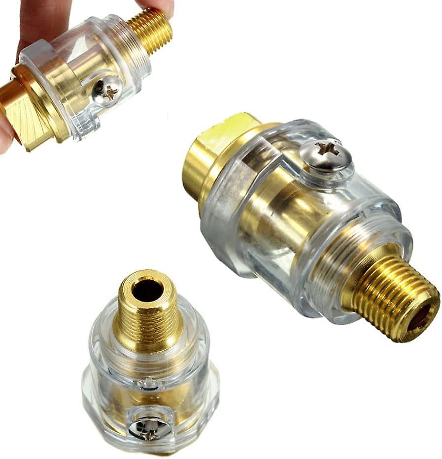 Pneumatic Oiler 2 Pieces Pneumatic Oiler Compressed Air Lubricator Mini ...